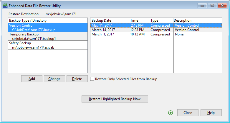 Making Regular Backups